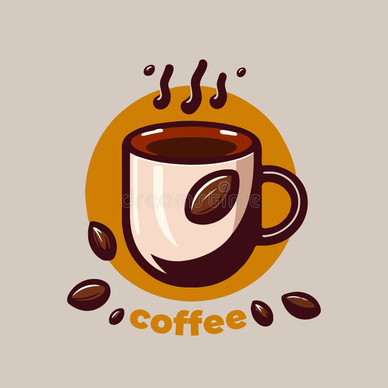Coffee Cup Logo. Vector Illustration of a Cup of Coffee Stock Vector ...