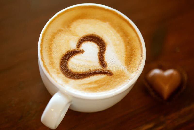 Coffee cup stock image. Image of espresso, heart, latte - 49343103