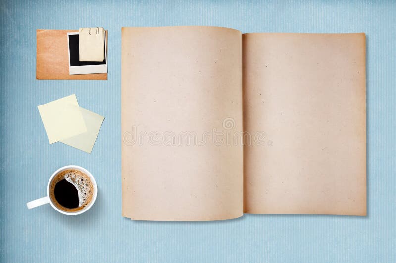 Coffee Cup, Note Paper and Notebook Stock Photo - Image of paper ...