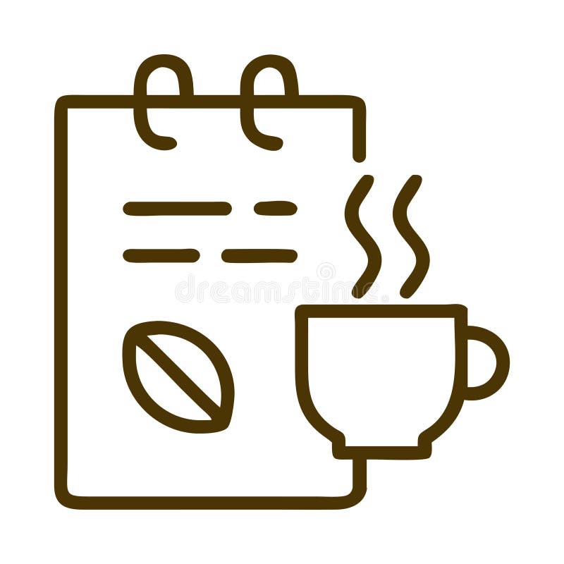 Coffee Culture Notes and Coffee Icon Stock Illustration - Illustration ...