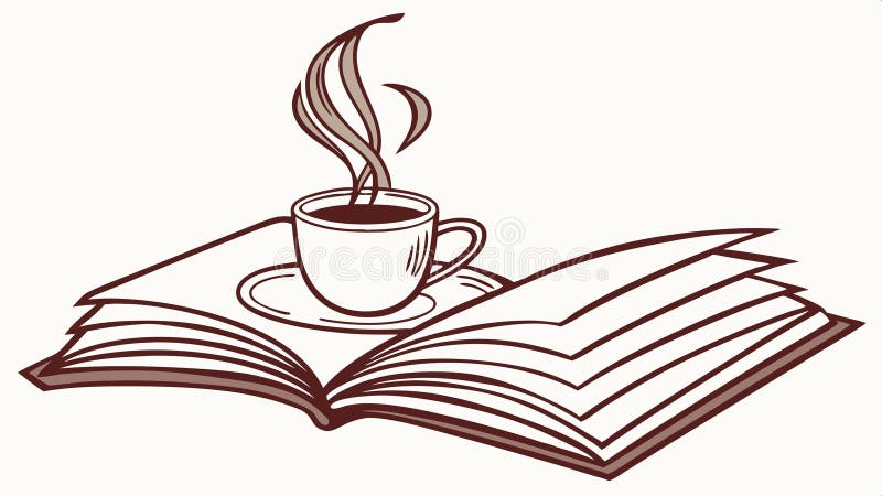 Coffee Cup and Open Book, Knowledge and Coffee Break Combination ...