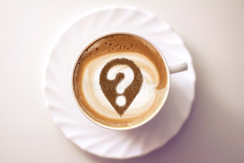 Coffee Cup with Question Mark Stock Image - Image of symbol, beverage ...