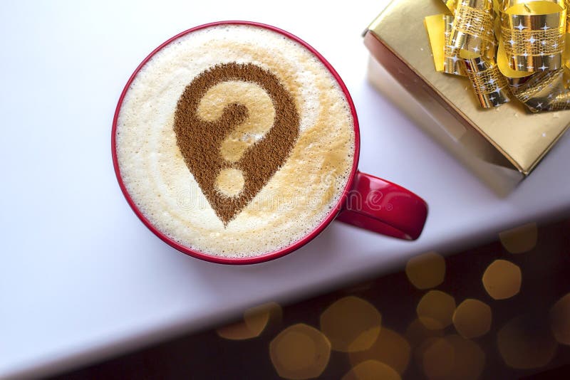 Coffee Cup with Question Mark Stock Image - Image of concepts, coffee ...
