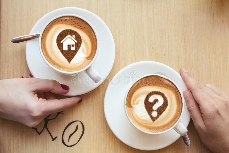 Coffee Cup with Question Mark Stock Image - Image of drink, brown ...