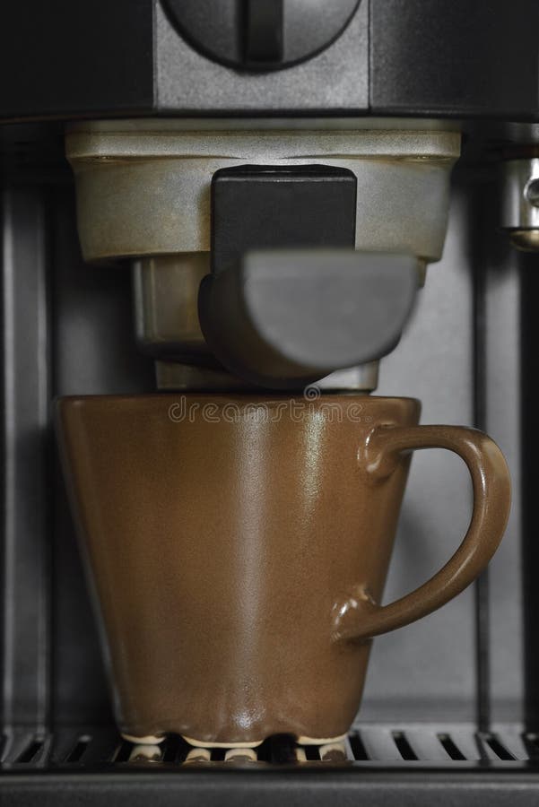Coffee Cup Ready for Coffee Stock Photo - Image of automatic, black ...