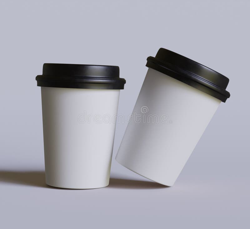 Coffee Cup Realistic Color and Realistic Texture Stock Illustration ...
