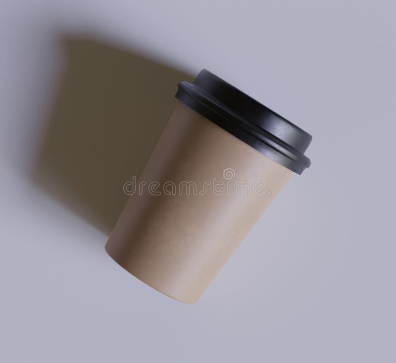 Coffee Cup Realistic Color and Realistic Texture Stock Illustration ...