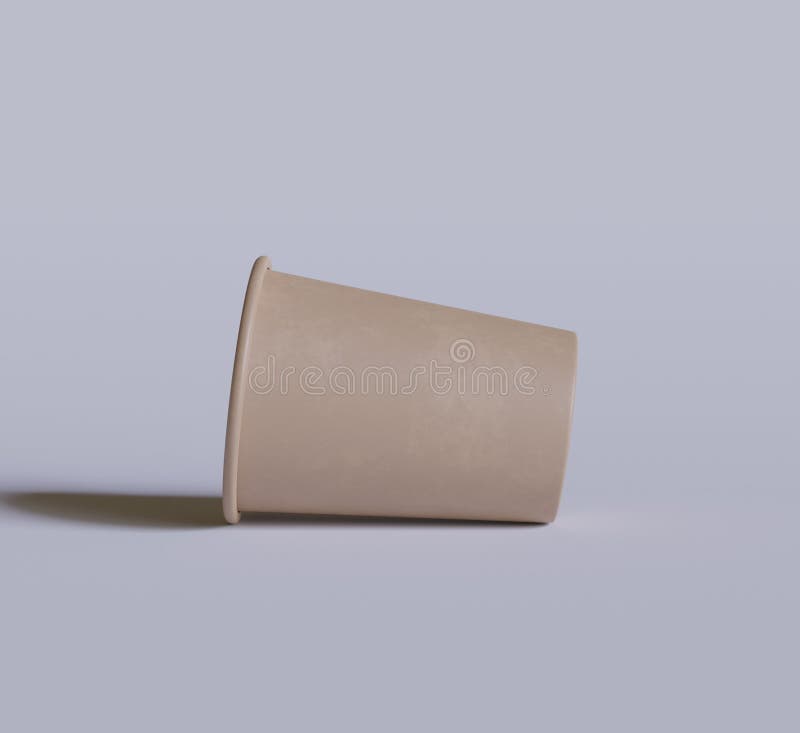 Coffee Cup Realistic Color and Realistic Texture Stock Illustration ...