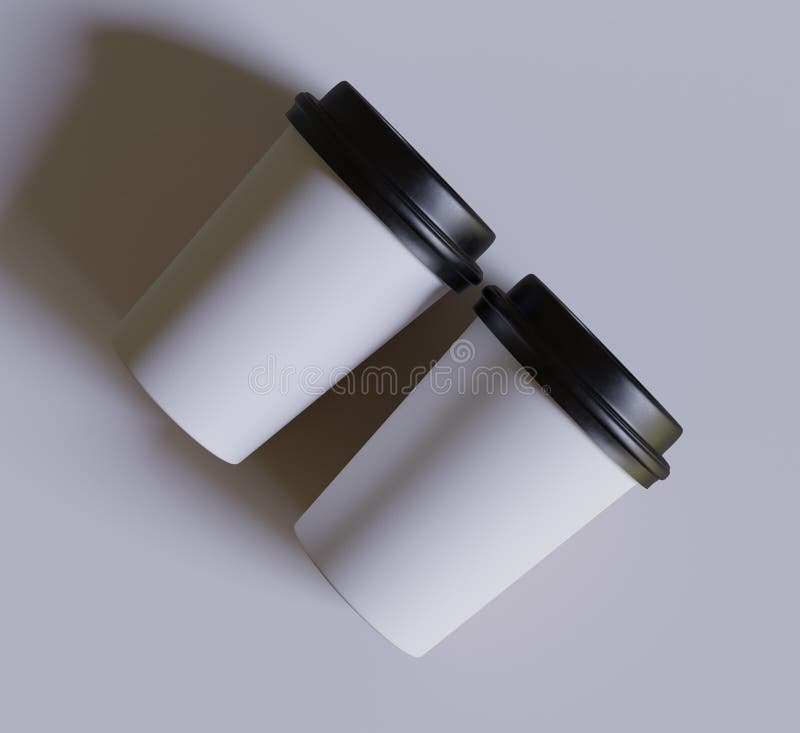 Coffee Cup Realistic Color and Realistic Texture Stock Illustration ...