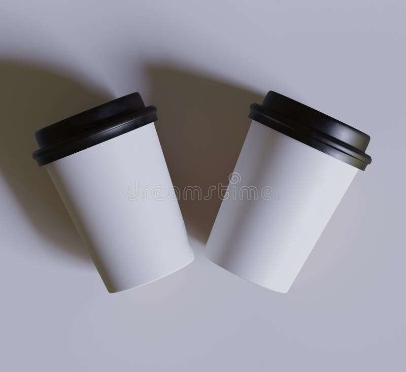 Coffee Cup Realistic Color and Realistic Texture Stock Illustration ...