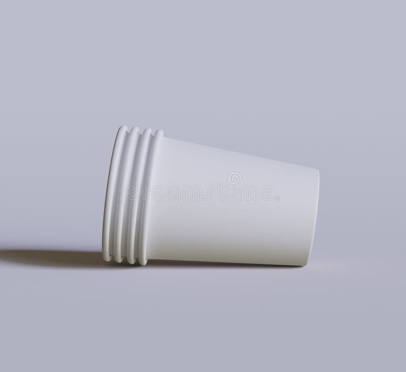 Coffee Cup Realistic Color and Realistic Texture Stock Illustration ...