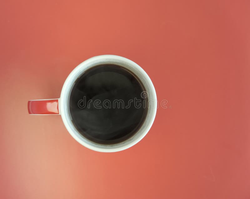 Coffee Cup on Red Background Stock Photo - Image of wood, graphic ...