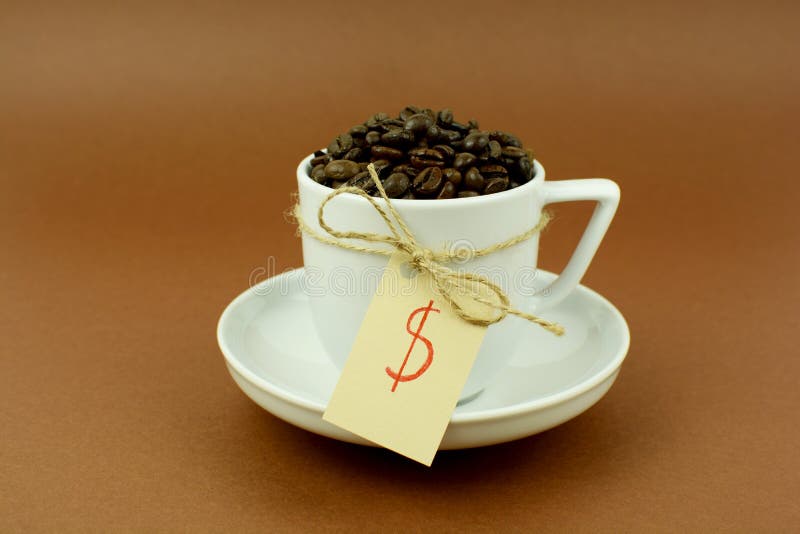 Coffee Cup Bow Beans Dollar Sign Stock Photos - Free & Royalty-Free ...