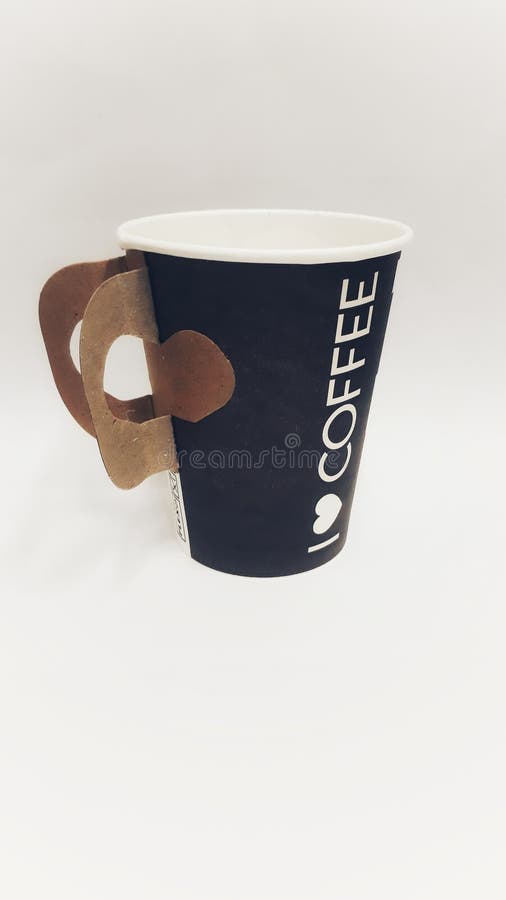 A Coffee Cup that Says I Love Coffee Stock Image - Image of black, love ...