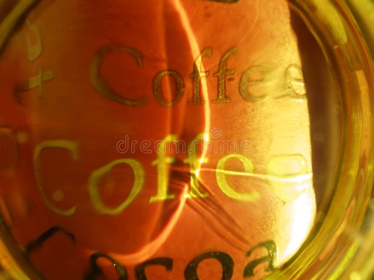 Coffee Cup Seen through Glass Stock Image - Image of light, sunlight ...