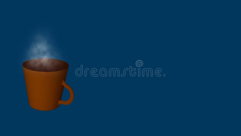 Coffee Cup with Steam Animation Stock Illustration - Illustration of ...