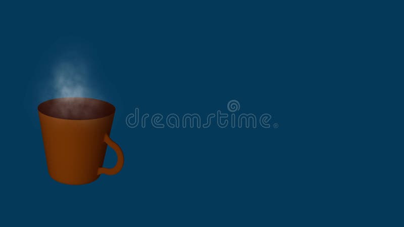 Coffee Cup with Steam Animation Stock Video - Video of brick, coffee ...