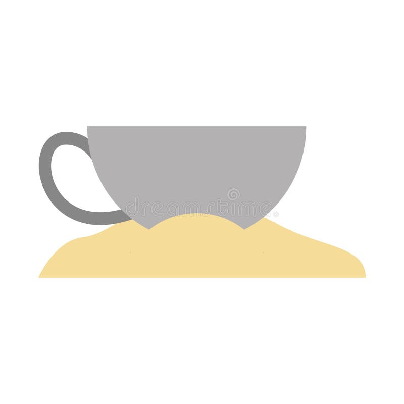 Coffee cup with sugar stock vector. Illustration of espresso - 95929788