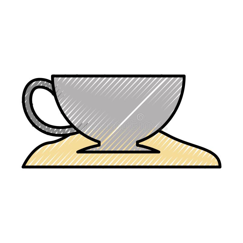 Coffee cup with sugar stock vector. Illustration of grains - 95933781