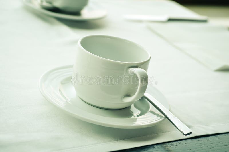 Coffee Cup on Table stock image. Image of refreshment - 23994953