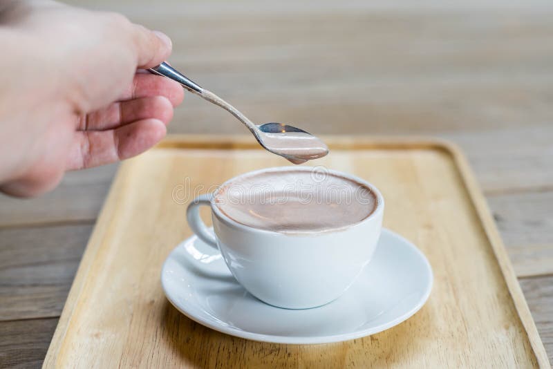 Coffee cup on the table stock image. Image of aromatic - 112733115