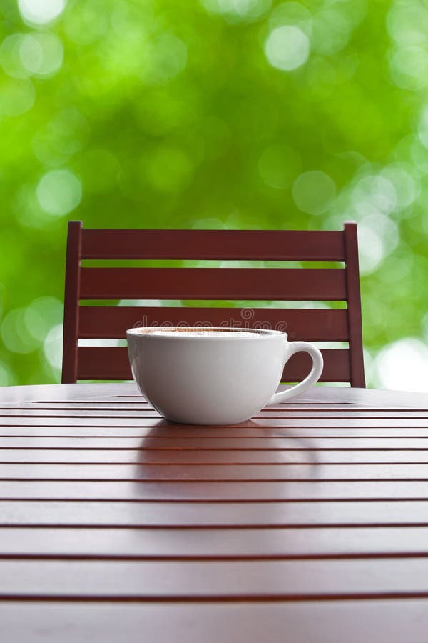 Coffee cup on table stock image. Image of ceramic, fresh - 34420675