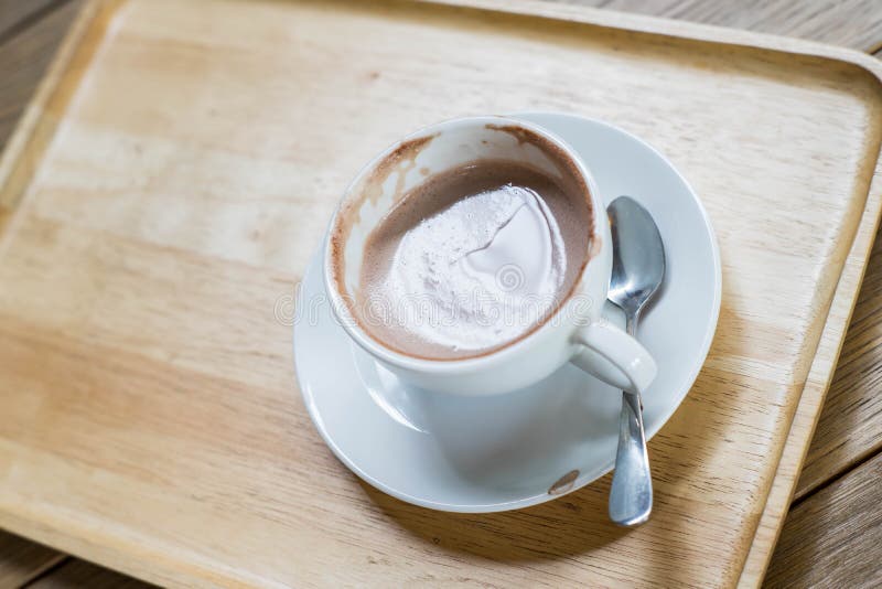 Coffee cup on the table stock photo. Image of black - 112733080