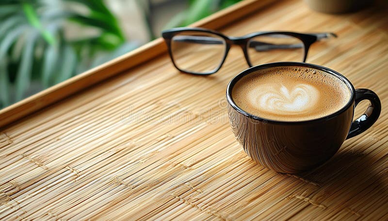 Coffee Cup on Table, Wood, Freshness, Caffeine Generated by AI Stock ...