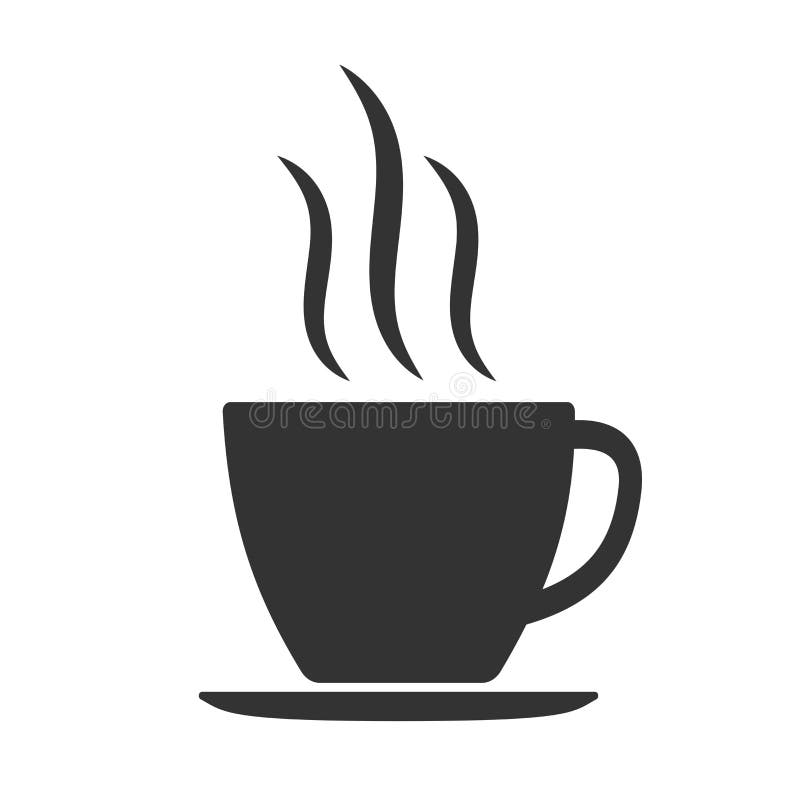 Coffee cup or tea cup icon stock vector. Illustration of graphic ...