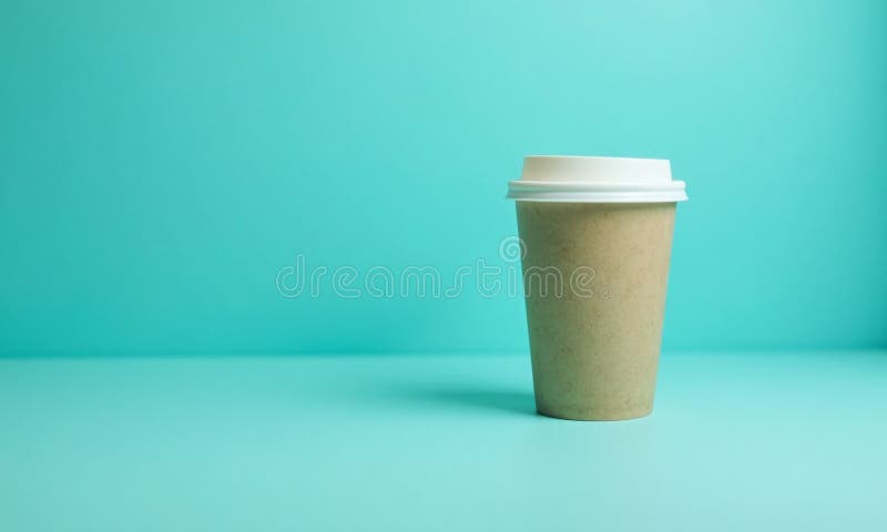 Coffee Cup To Go Kraft Paper Texture White Stock Illustration ...
