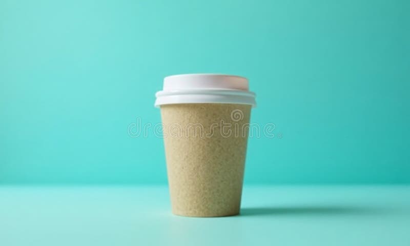 Coffee Cup To Go Kraft Paper Texture White Stock Illustration ...