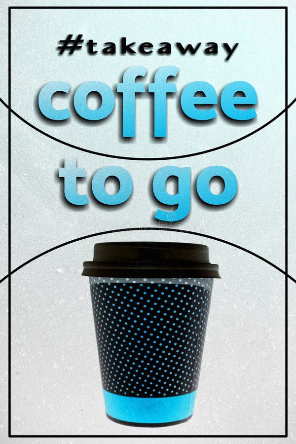 Coffee cup to go stock illustration. Illustration of messy - 106287635