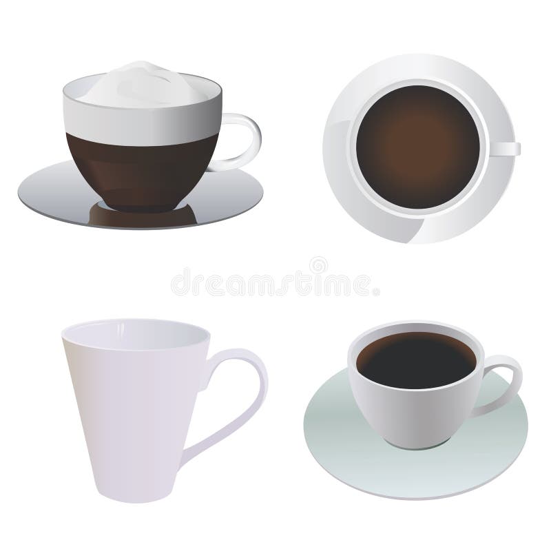 Coffee cup vector stock vector. Illustration of relaxation - 5242177