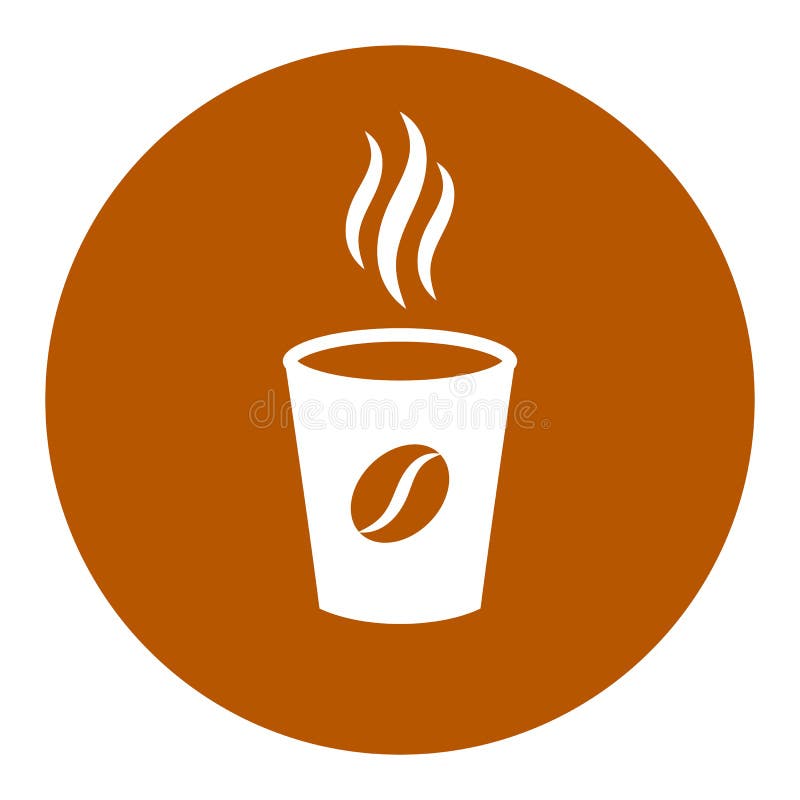 Tea or Coffee Cup Vector Icon Stock Vector - Illustration of bistro ...