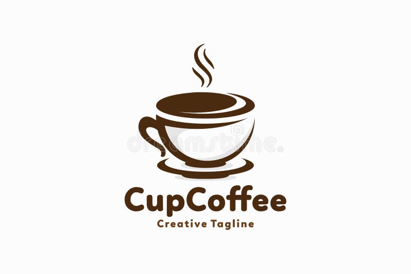 Nice Cup Coffee Logo Design Stock Vector - Illustration of graphic ...