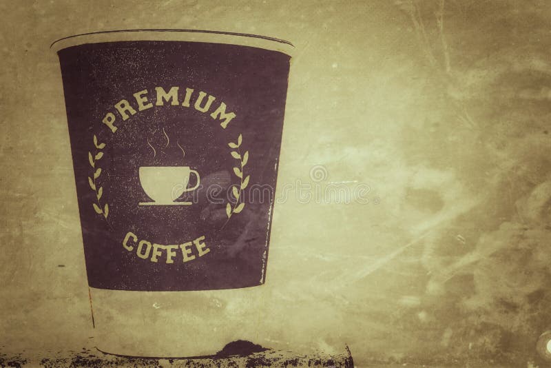 Coffee cup poster stock illustration. Illustration of banner - 103634913