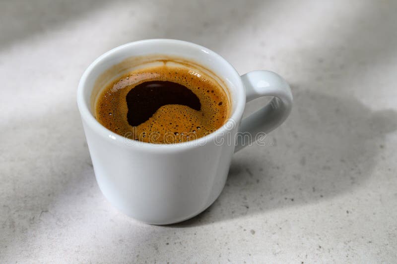 Beautiful Coffee Cup on the Table Top in a Modern Home Kitchen. Stock ...