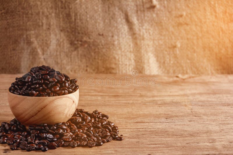 Coffee cup on wood table stock image. Image of closeup - 91390741