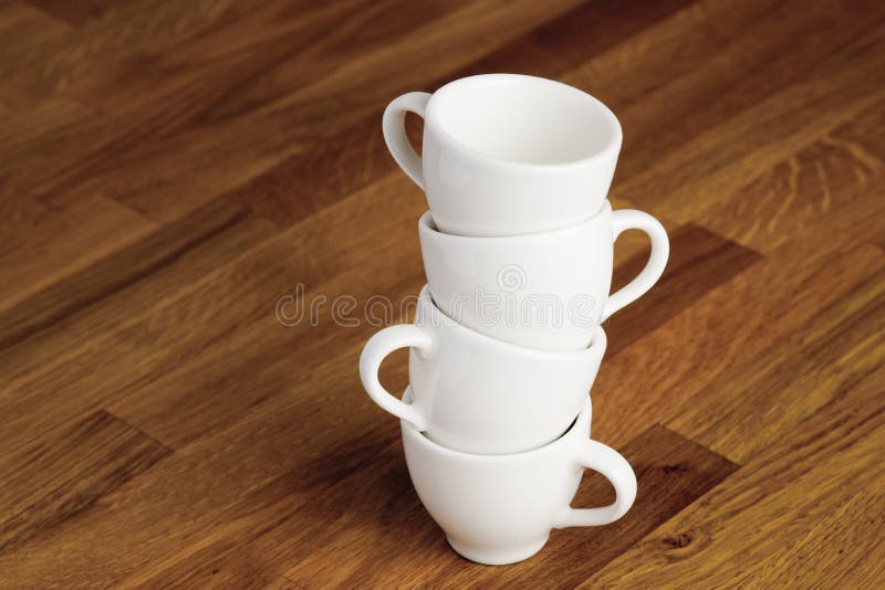 Coffee cups. stock image. Image of stack, restaurant - 26108257