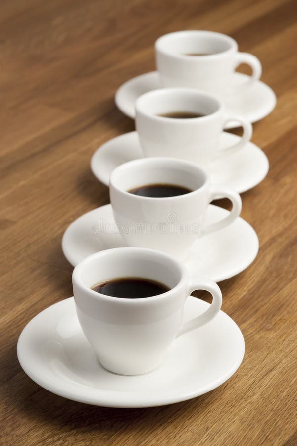 Coffee cups. stock image. Image of black, porcelain, coffee - 26581477