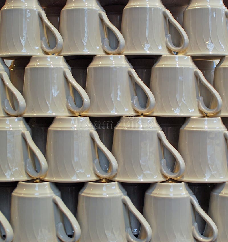 Manufacturing cups stock photo. Image of parallelism, factory - 6584090