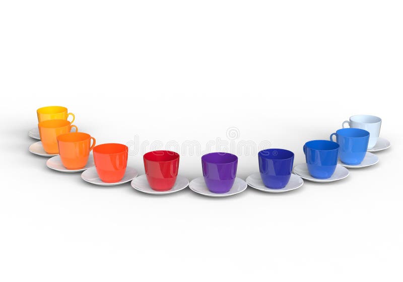 Coffee Cups All Vibrant Colors Stock Photos - Free & Royalty-Free Stock ...