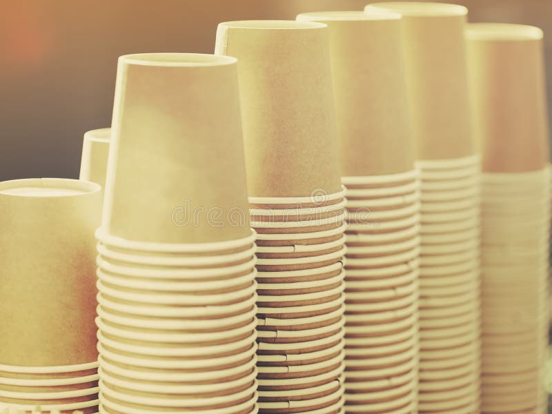 Coffee Cups Stacked in a Pile Stock Photo - Image of coffeecup ...