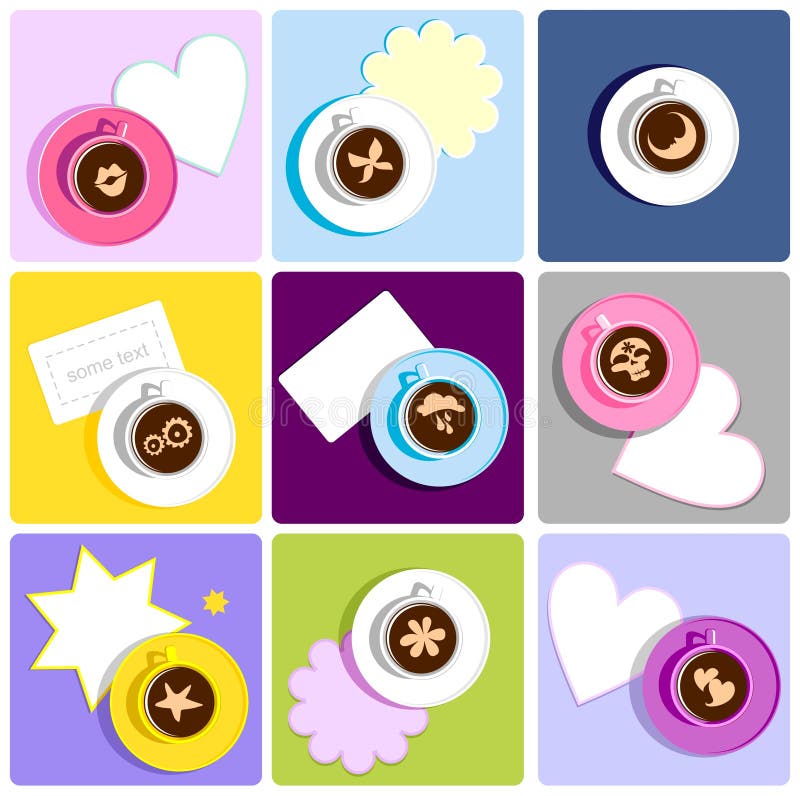 Coffee Cups with Sweet Icon Stock Vector - Illustration of icon ...
