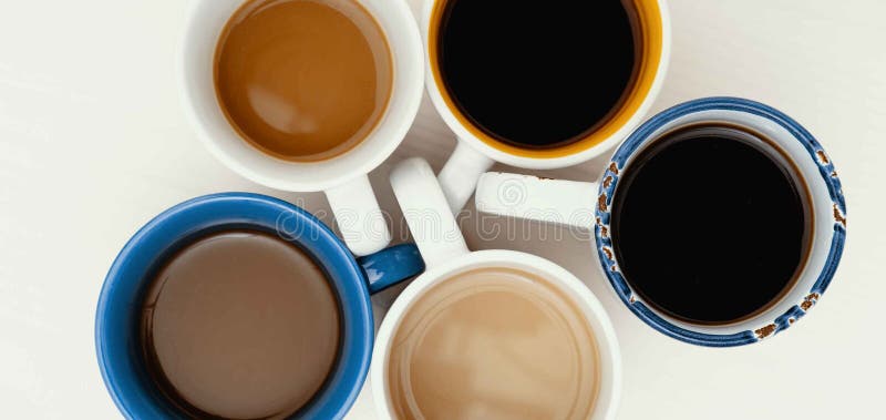 Coffee Cups Top View stock photo. Image of caffeine - 330413660