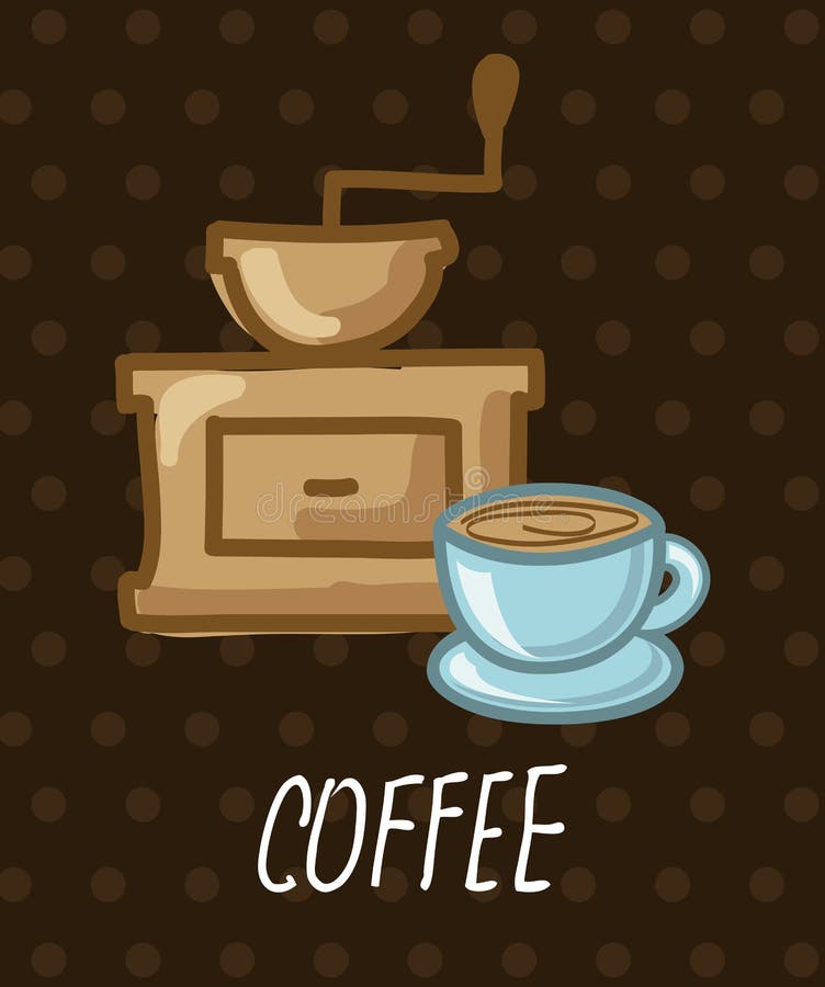 Coffee design stock illustration. Illustration of graphic - 46219650