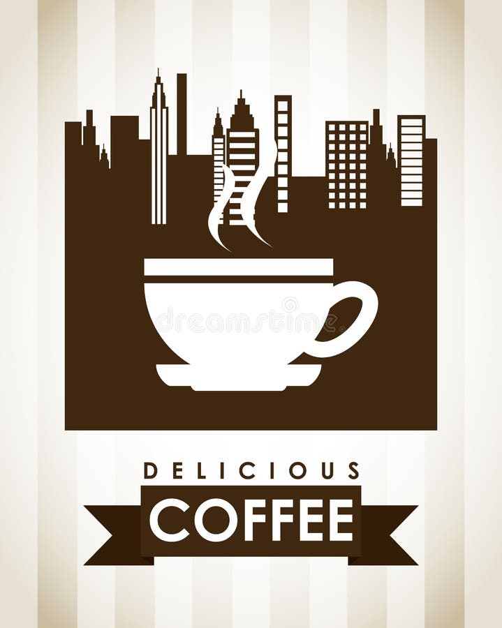 Coffee design stock vector. Illustration of buildings - 45174568