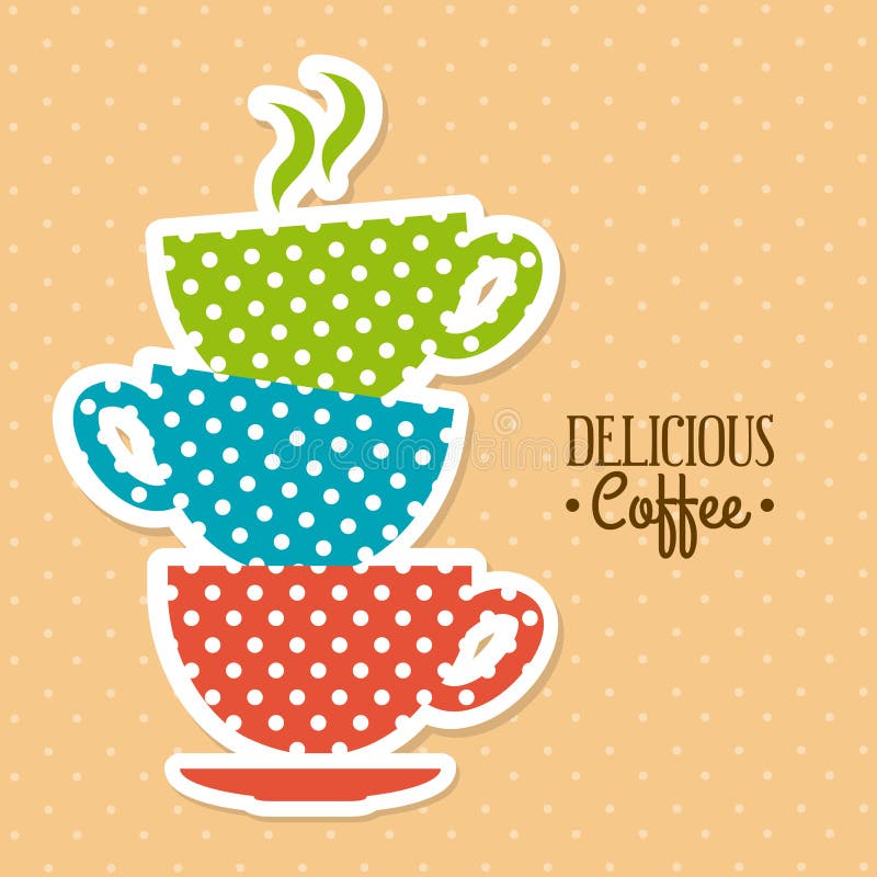 Coffee design stock vector. Illustration of ribbon, design - 47572331