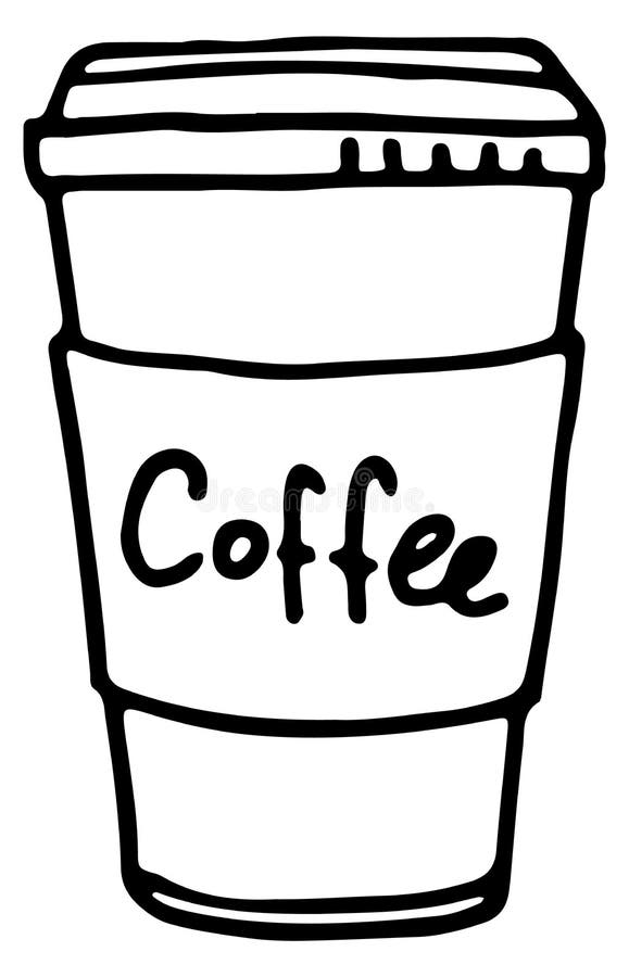 Coffee in Disposable Cup Clipart. Coffee in Disposable Cup Colorful ...
