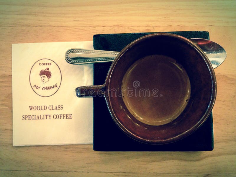 Coffee Doi chang editorial stock image. Image of espresso - 44600579